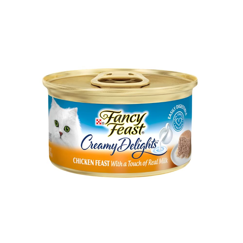 Fancy Feast Creamy Delights Chicken Feast With A Touch Of Real Milk 85 ...